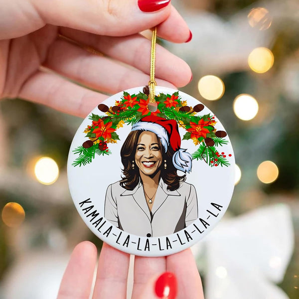 Kamala Harris Ornament 2024, Kamala-la-la-la-la-la Ornament, Kamala Or ...