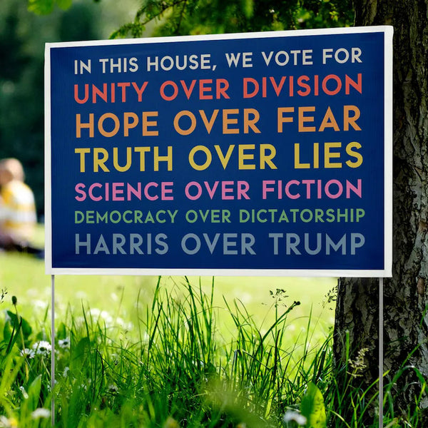 In this House We Vote for Kamala Harris, Kamala Harris Sign, Vote Kama ...
