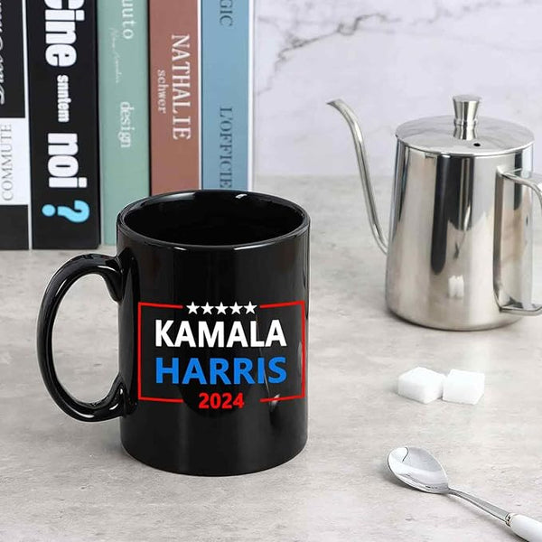 Kamala Harris 2024 Black Mug, Gift For Kamala Supporters, Election 202 ...