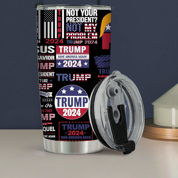 Trump 2024 Tumbler, Gift For Trump Supporters, Election 2024 - PersonalFury