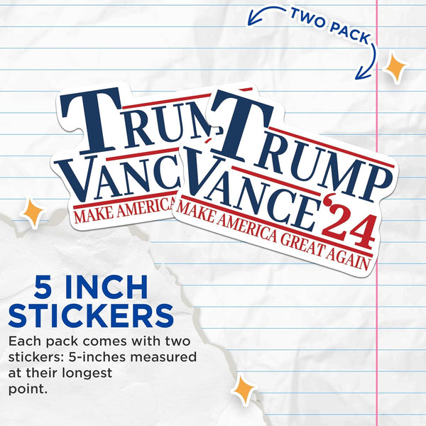 Trump Vance 2024 Stickers, Gift For Trump Fans, Election 2024 ...