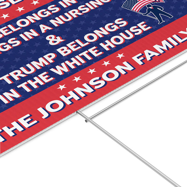 In This House We Believe Trump, Personalized Yard Sign, Trump Sign, El ...