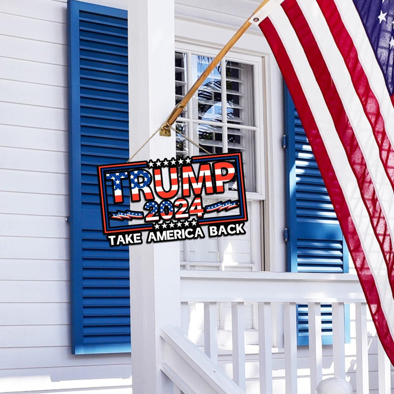Trump Take American Back 2024 Wooden Hanging Signs, Election 2024 ...