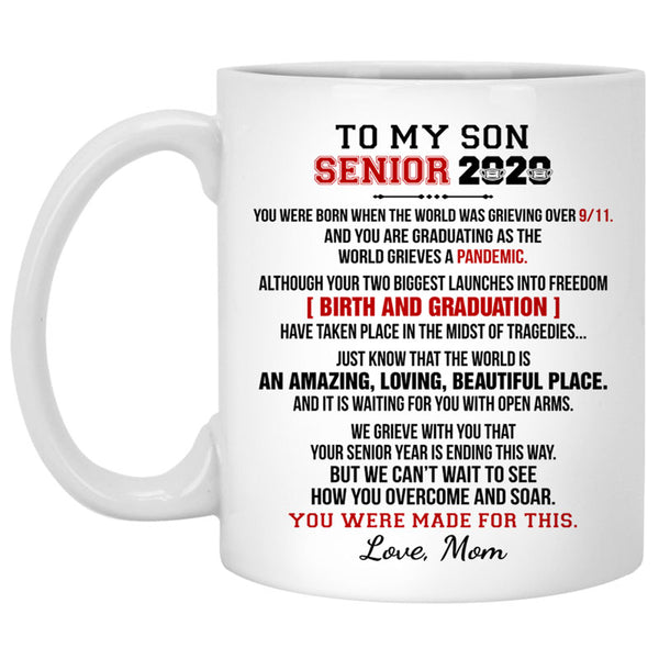 To My SENIOR 2020 Personalized Coffee Mug, Custom Graduation Gift ...