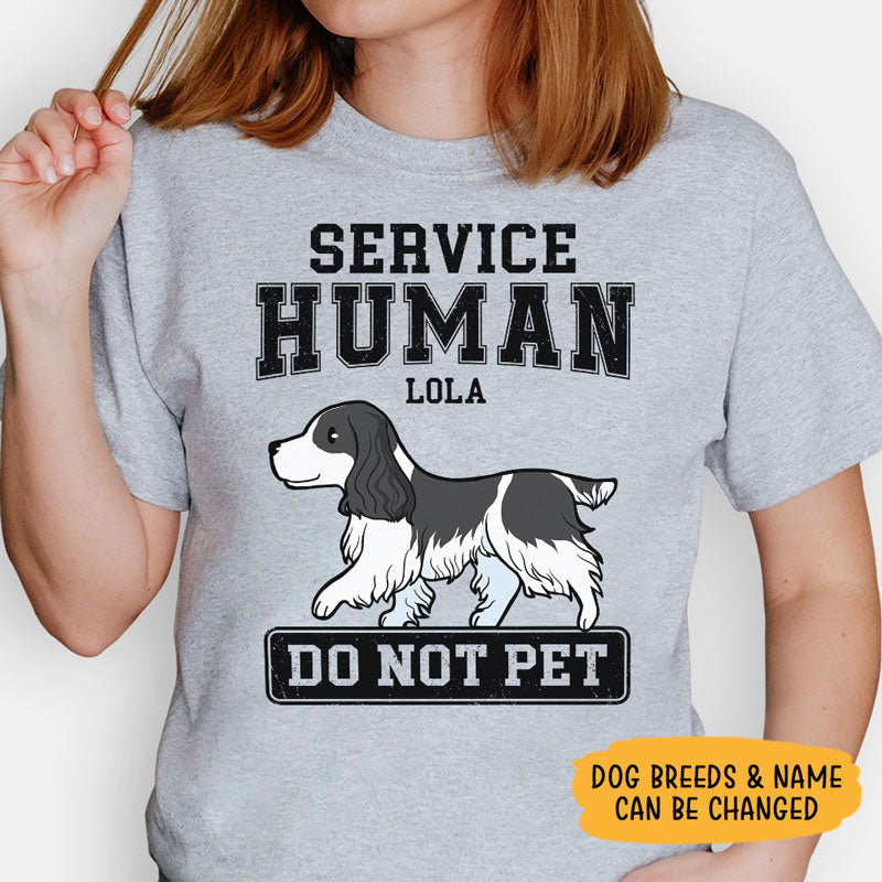 Service Human Do Not Pet, Personalized Shirt, Custom Gift For Dog Love - PersonalFury