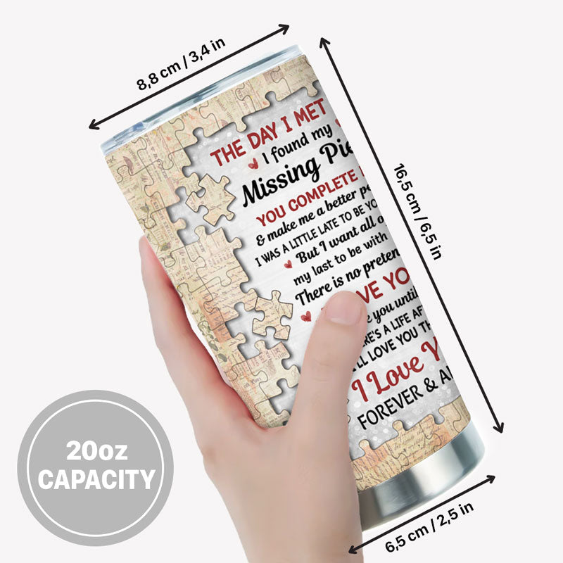 You Complete Me And Make Me A Better Person, Personalized Tumbler Cup ...